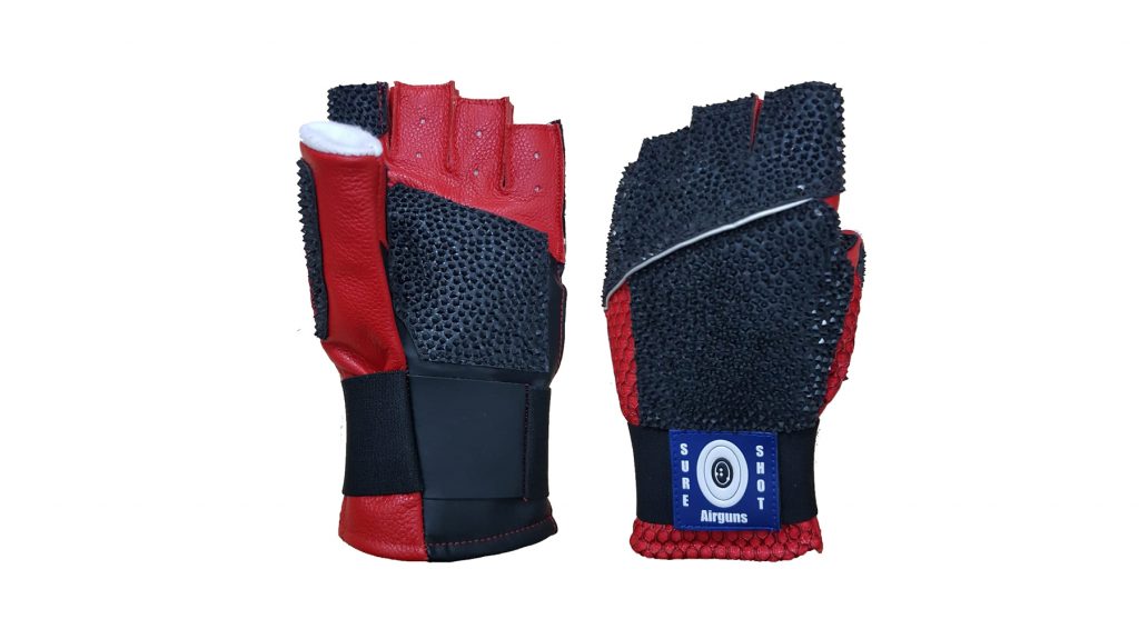 3D MESH/LEATHER HALF Finger-SureShot Target Glove-LEFT Hand - SURE SHOT ...